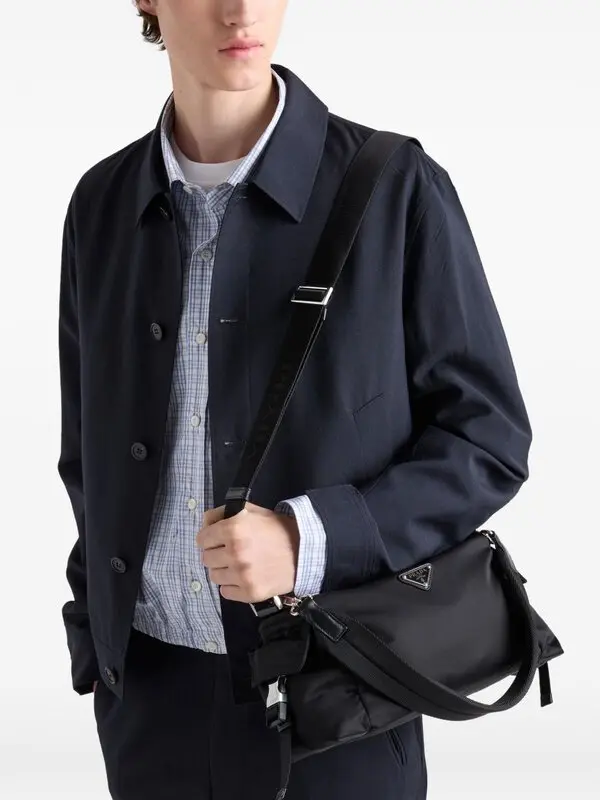 Prada Explore Re-nylon And Leather Shoulder Bag