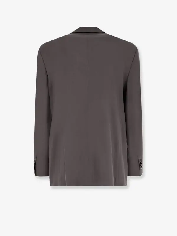 Giorgio Armani Oversized Fluid Virgin Wool Suit - Blue
