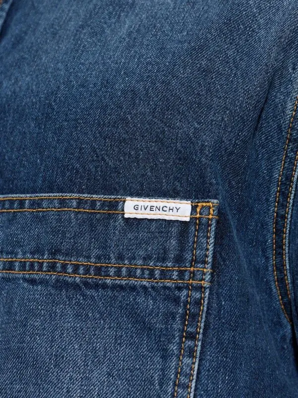 Givenchy Denim Cotton Shirt - Multicolor