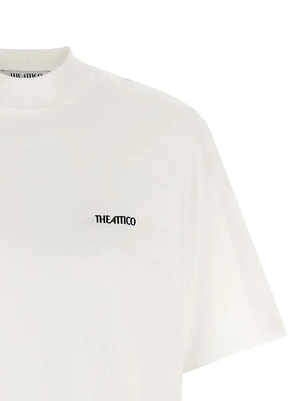 Attico Mock-neck T-shirt - White