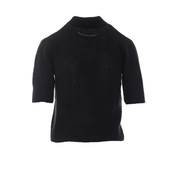 LISA YANG Masy Knitted Polo - Black