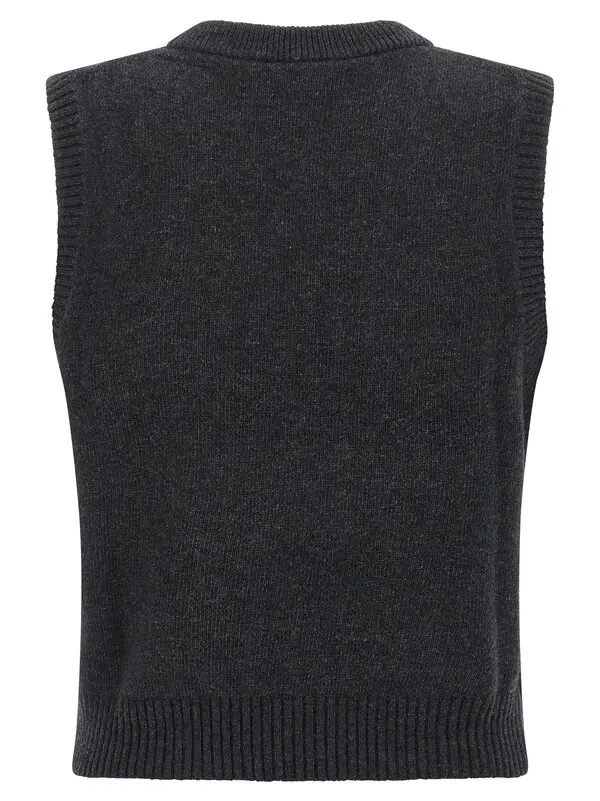 GANNI Cherry' Vest - Black
