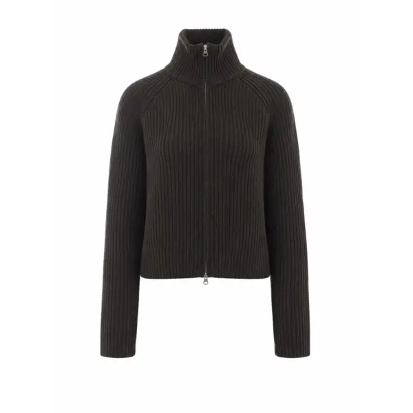 LISA YANG Sadie Zip Cardigan - Green