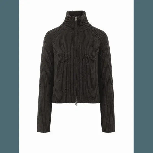 LISA YANG Sadie Zip Cardigan - Green