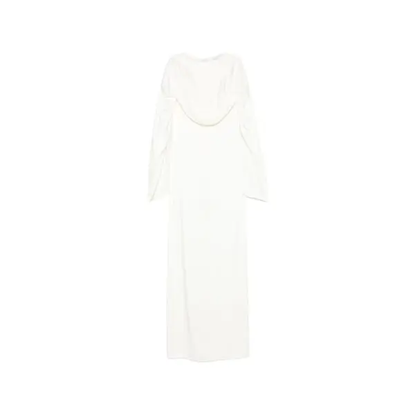 Stella McCartney Satin Draped Dress - Cream