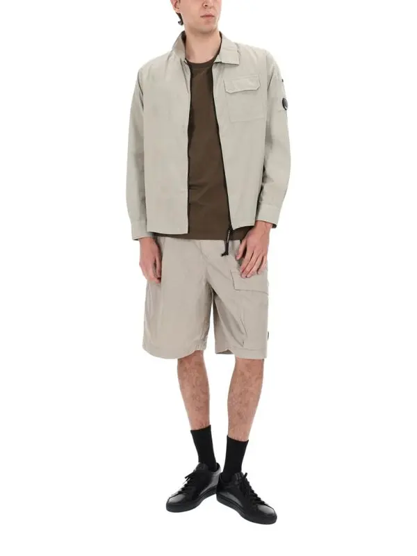 C.P. COMPANY Overshirt Con Zip - Gray