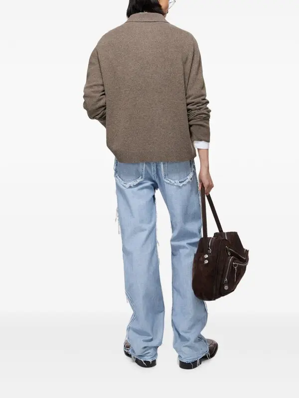 Acne Studios Logo Wool Polo Shirt