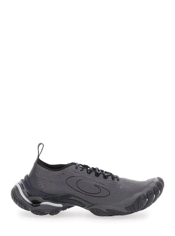 Balenciaga Anatomic Runner' Black Sneaker With Anatomical Five-toe Shape In Tech Fabric