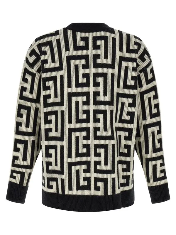 Balmain Monogram Macro Cardigan