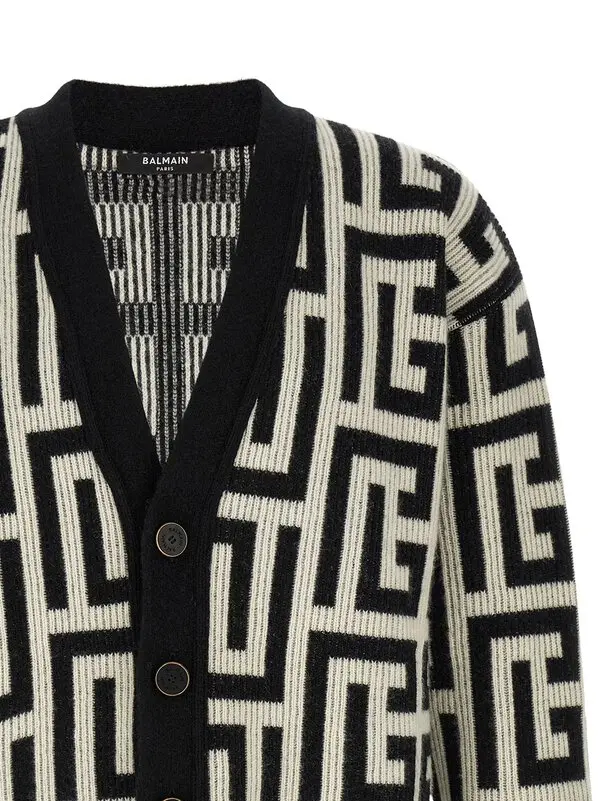 Balmain Monogram Macro Cardigan