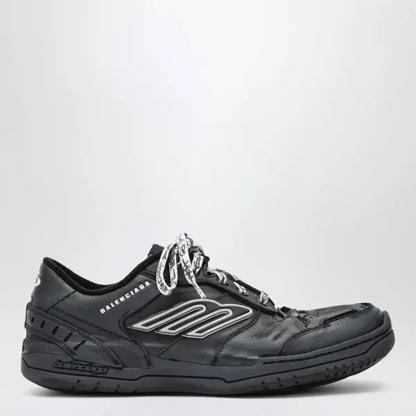 Balenciaga Hamptons Worn-out Sneakers - Black
