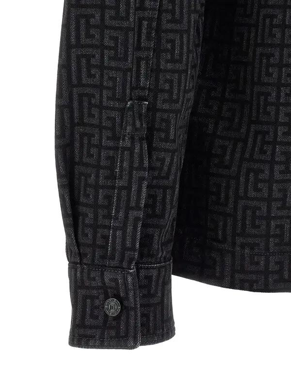 Balmain Monogram Pattern Overshirt