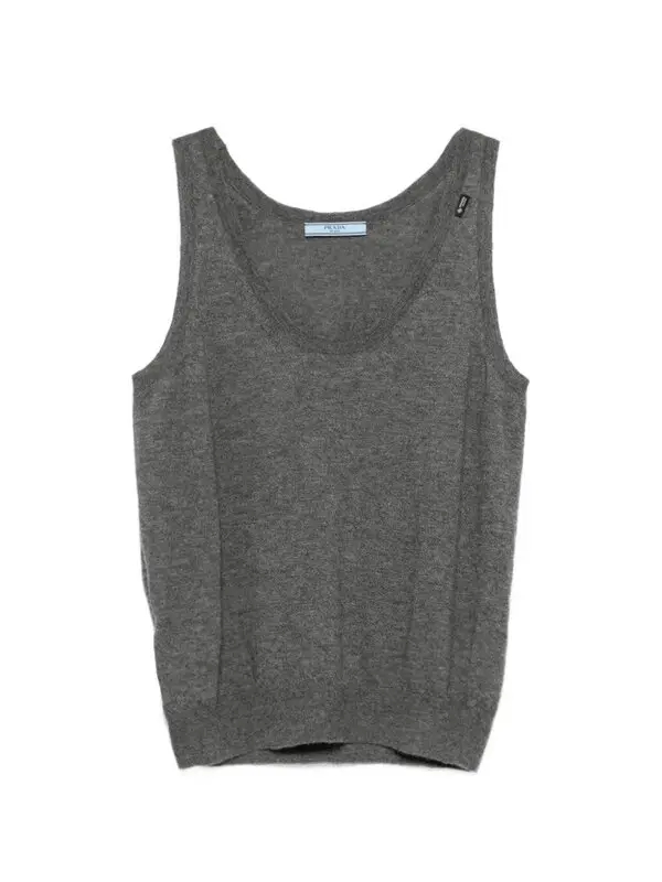 Prada Cashmere V-neck Vest - Multicolor