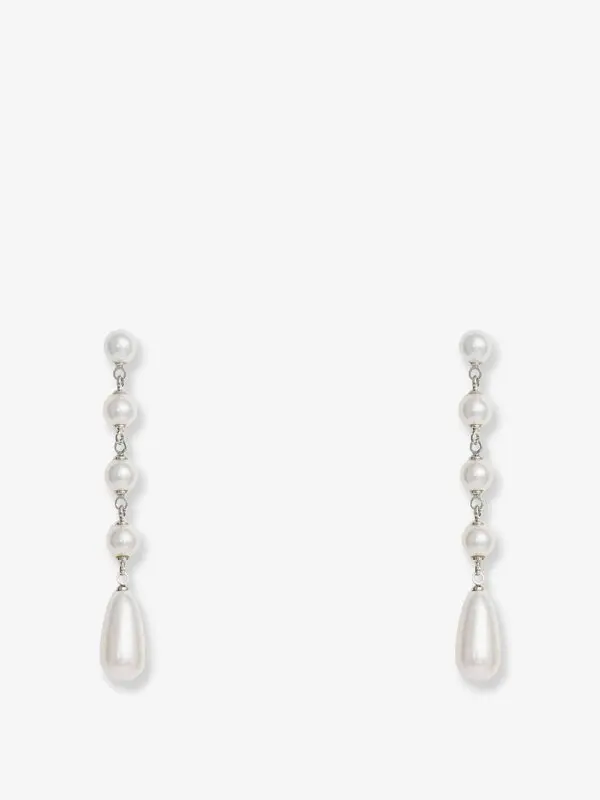 SELF-PORTRAIT Pearl Droplet Earrings