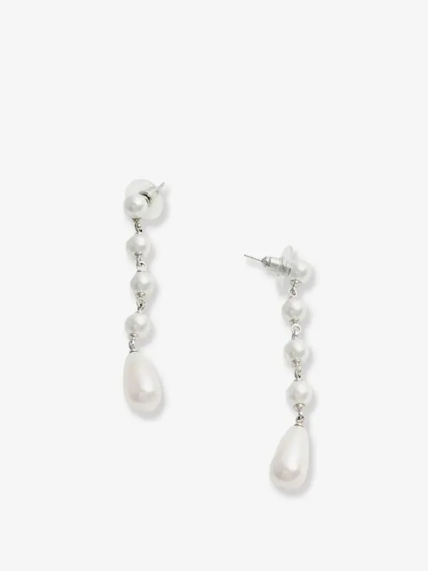 SELF-PORTRAIT Pearl Droplet Earrings