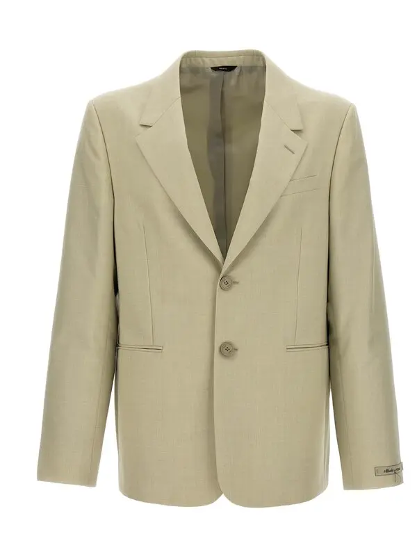 Fendi Single-breasted Wool Blazer - Cream