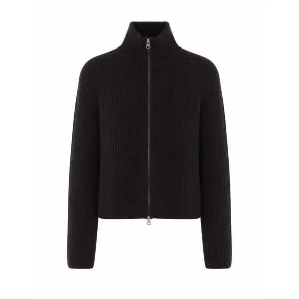 LISA YANG Sadie Zip Cardigan - Brown