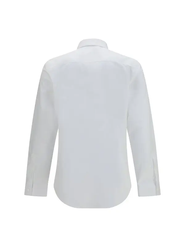 Burberry Cotton Shirt With Check Trims