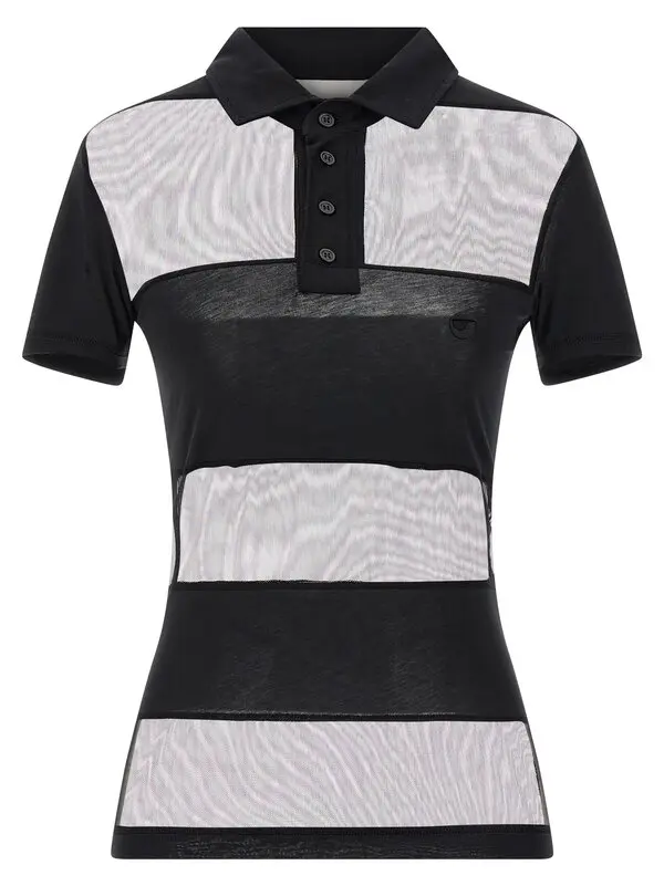 Coperni Sheer Striped’ Polo Shirt