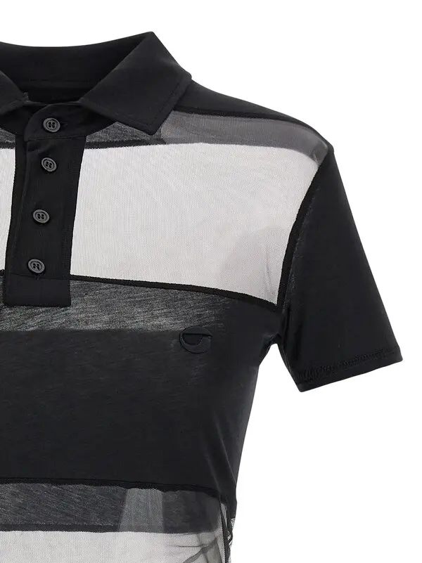 Coperni Sheer Striped’ Polo Shirt