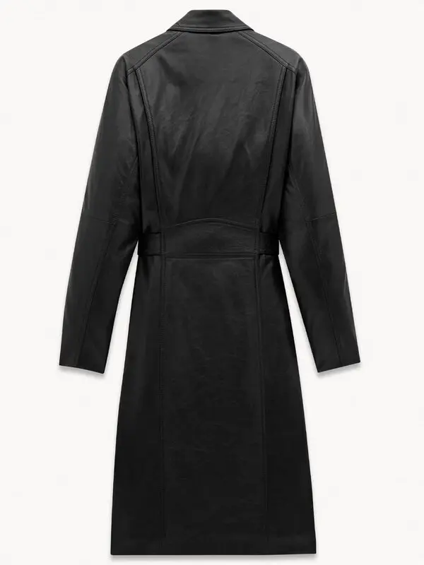 Saint Laurent Leather Coat