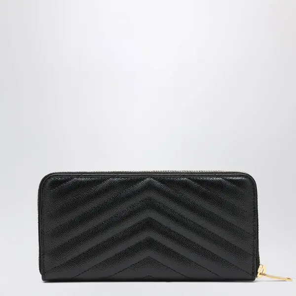 Saint Laurent Cassandre Matelasse Wallet - Black