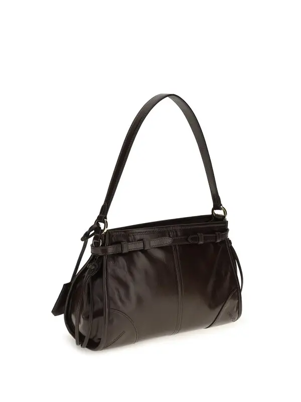 Prada Small Bonnie Handbag In Leather