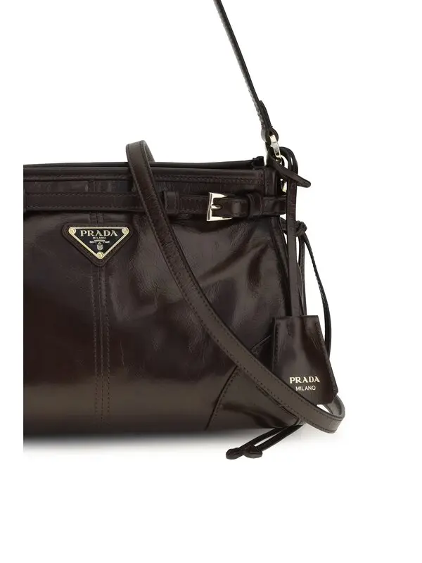 Prada Small Bonnie Handbag In Leather