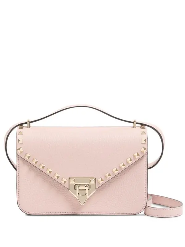 Valentino Garavani Rockstud Suede Leather Shoulder Bag - Multicolor