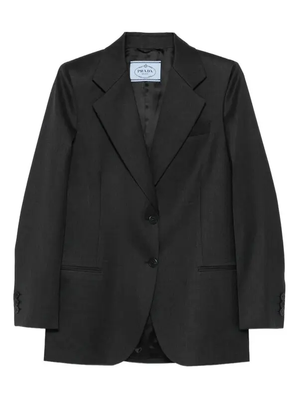 Prada Notched-lapels Wool Blazer