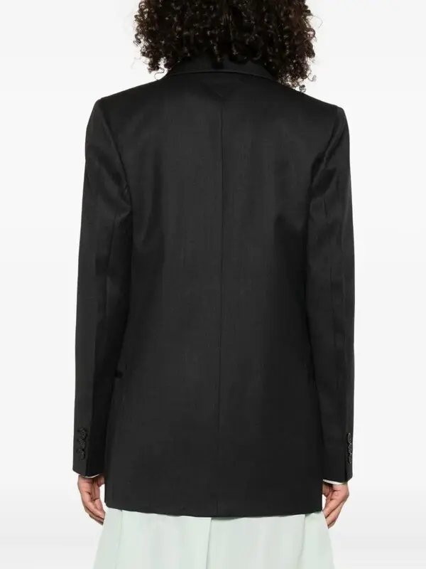 Prada Notched-lapels Wool Blazer
