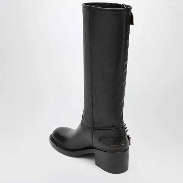 Chloé Dakota Leather Knee-high Biker Boots