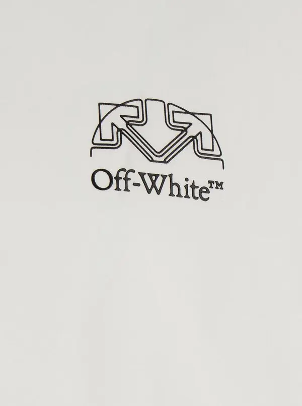 Off-White Shirt With Long Sleeves And Collar In For