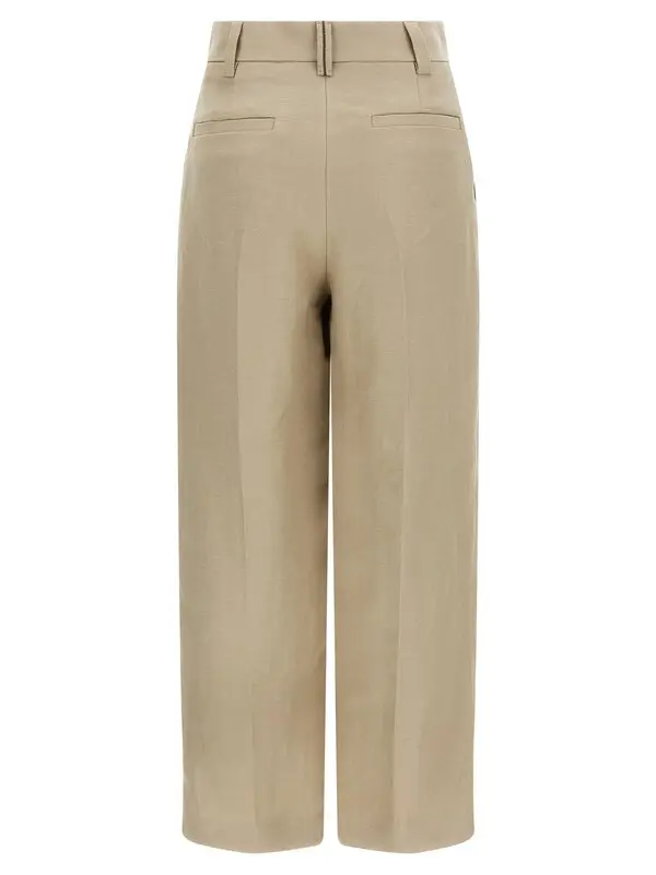 Brunello Cucinelli Linen Trousers - Cream