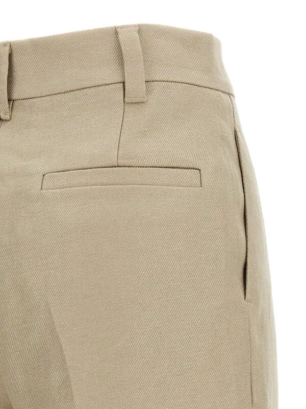 Brunello Cucinelli Linen Trousers - Cream