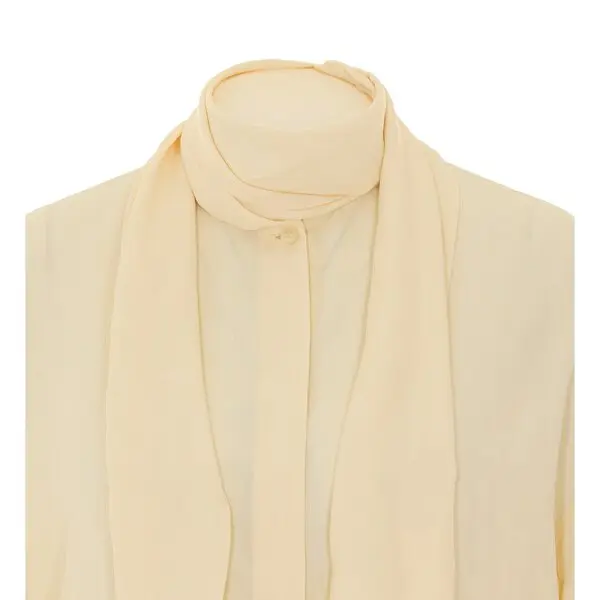 Etro Jacquard Shirt In Silk Blend With Scarf And Paisley Pattern - Yellow