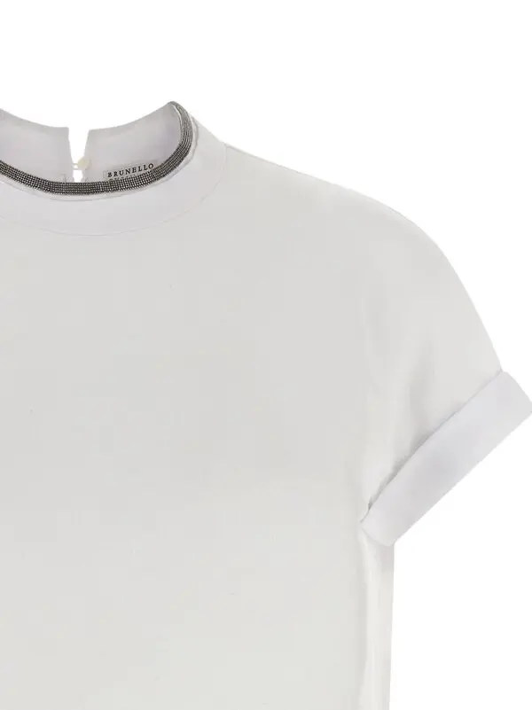 Brunello Cucinelli Monile Jersey T-shirt - White