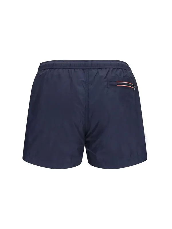 Moncler Logo Swim Shorts - Blue