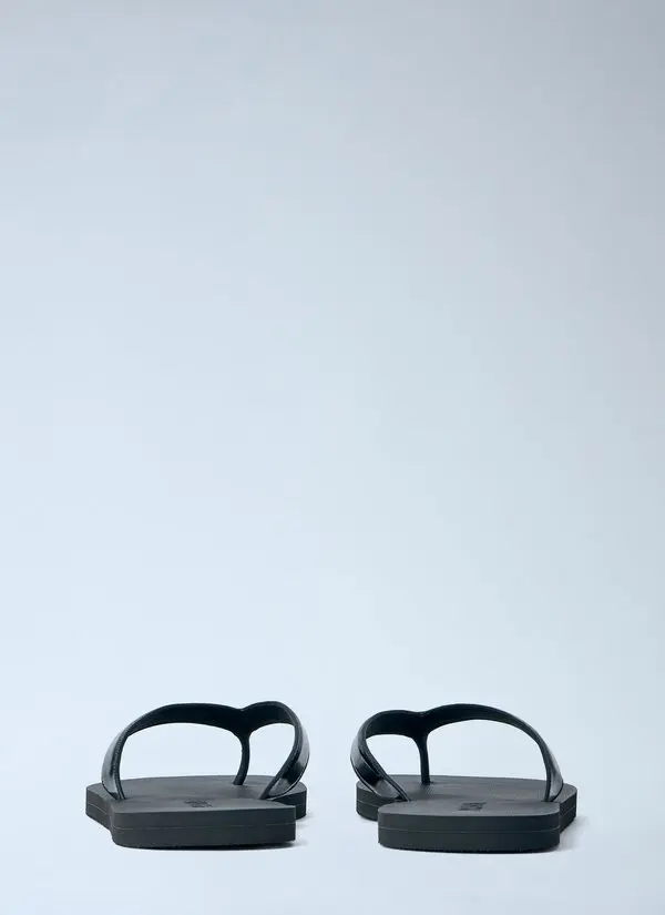 Prada Logo-embossed Leather Flip-flop Sandals