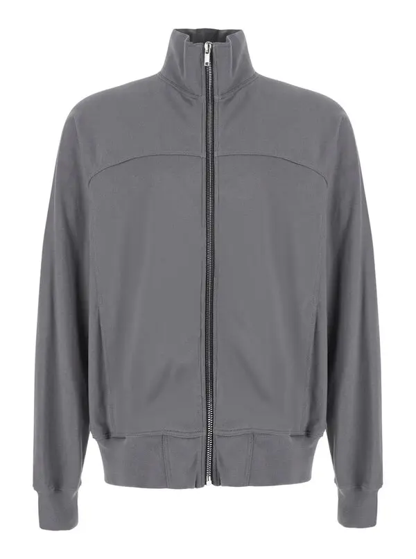 Rick Owens Zipfront Jogger With Zip Closure And Logo Gray - Multicolor