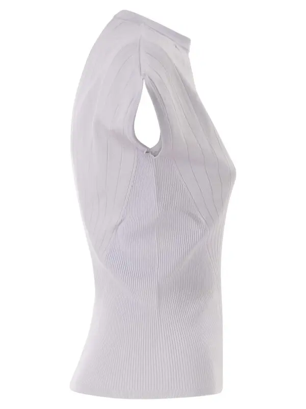 Sportmax Ribbed Viscose Jumper - Blue