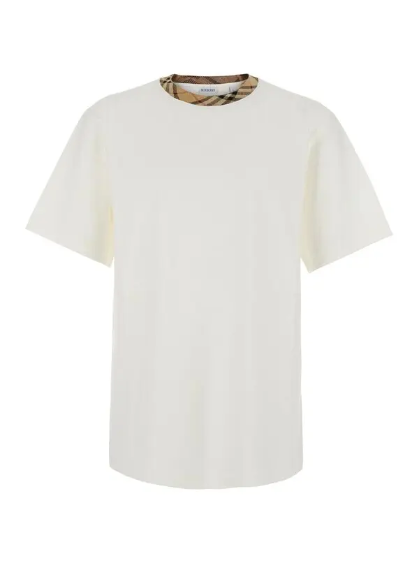 Burberry Ryan Checked Collar T-shirt - Multicolor