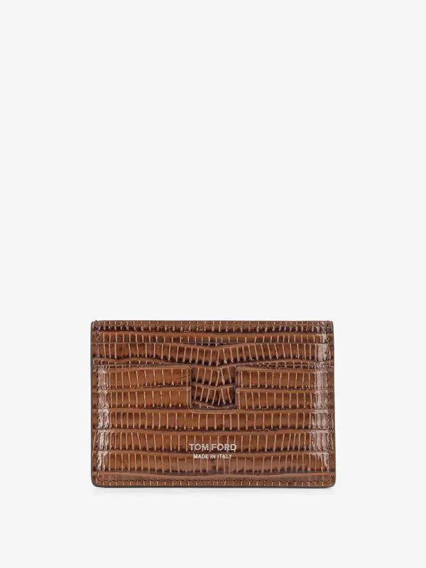 TOM FORD Leather Card Holder - Multicolor