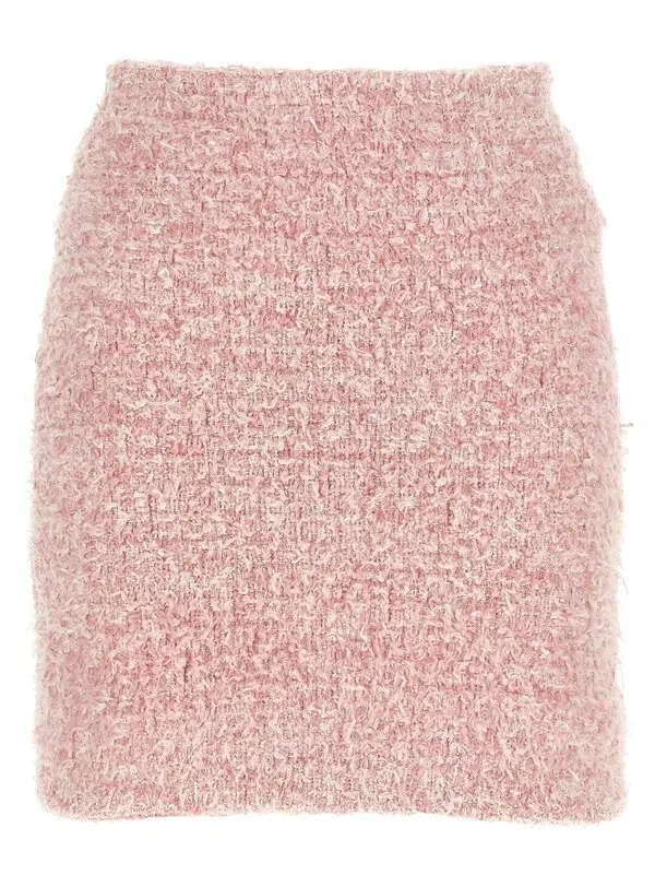 Balenciaga Tweed Skirt - Pink