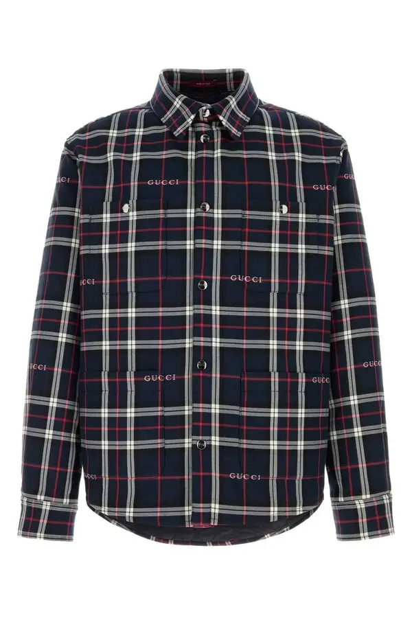 Gucci Embroidered Cotton Shirt
