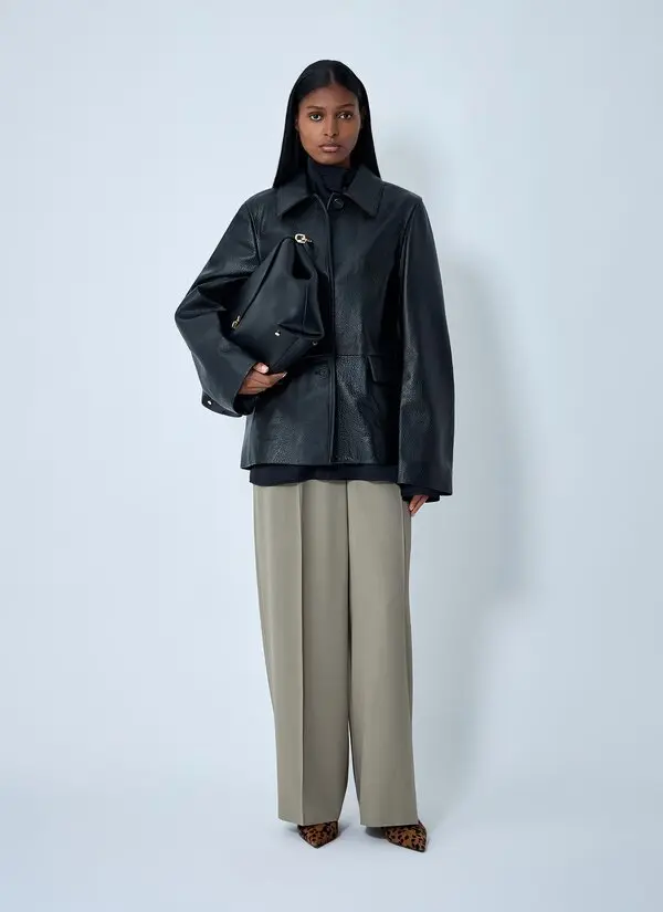 TOTEME Grained Leather Jacket