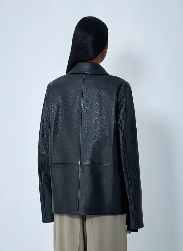 TOTEME Grained Leather Jacket