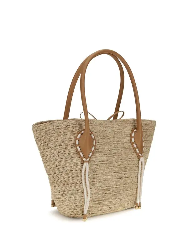 CHRISTIAN LOUBOUTIN Venus Basket Bag - Cream