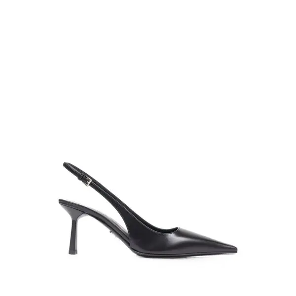 Prada Brushed Leather Slingback Pumps