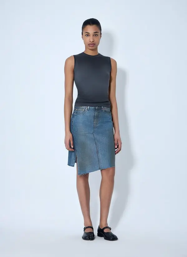 Our Legacy Asymmetric Denim Skirt